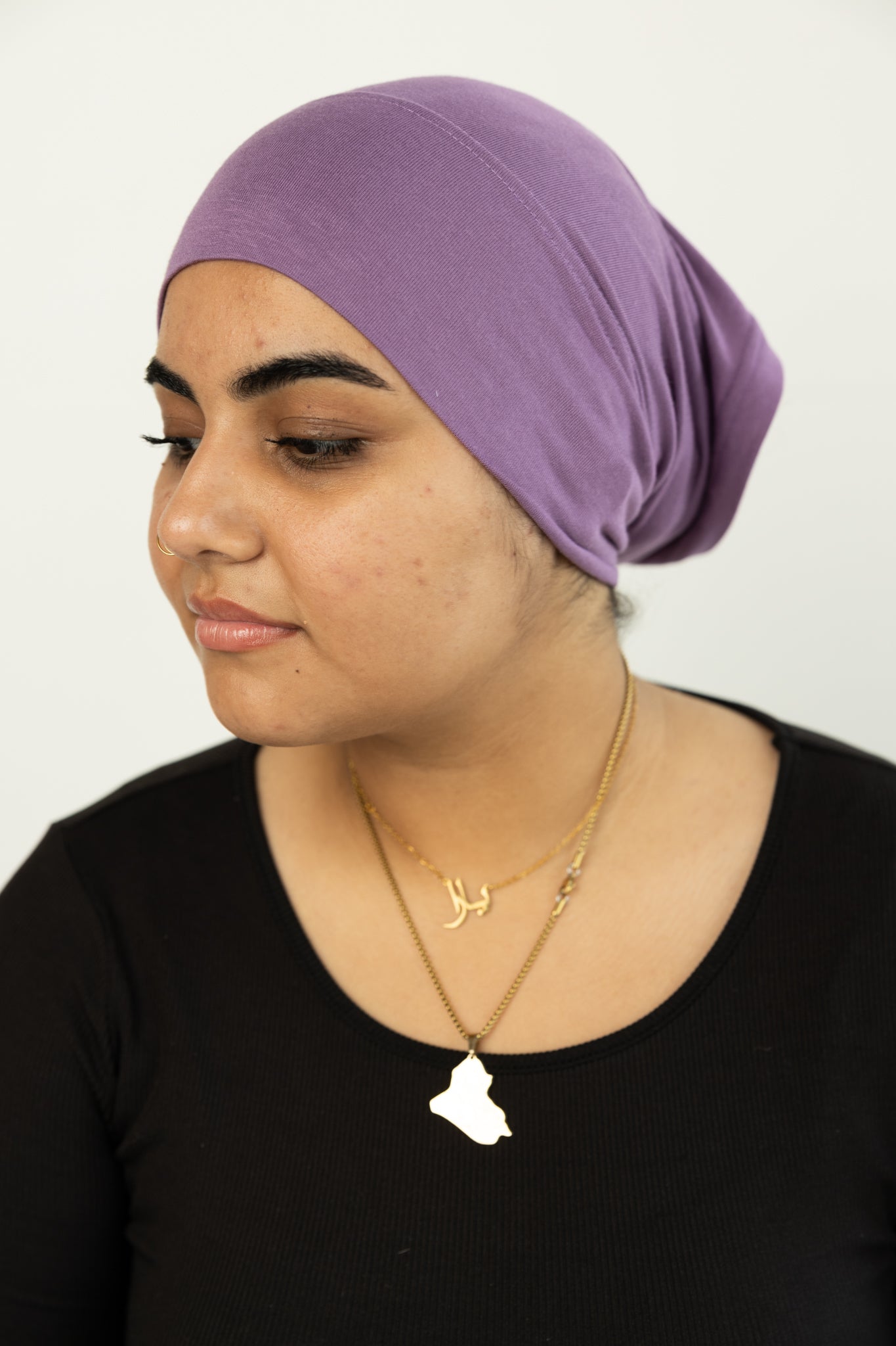 Jersey Under Scarf Tube Cap - Iris Purple – Bella Hijabs