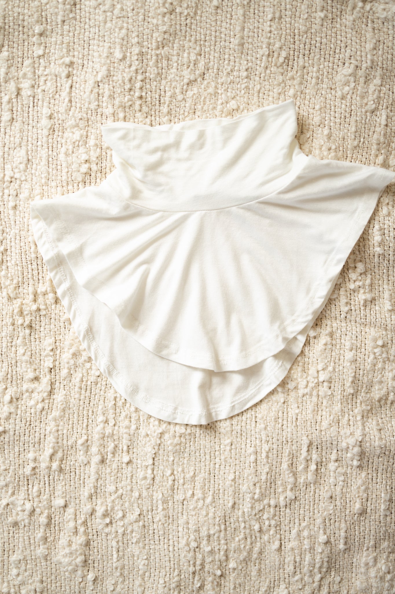 Jersey Mock Collar Neck Piece - Pearl White – Bella Hijabs