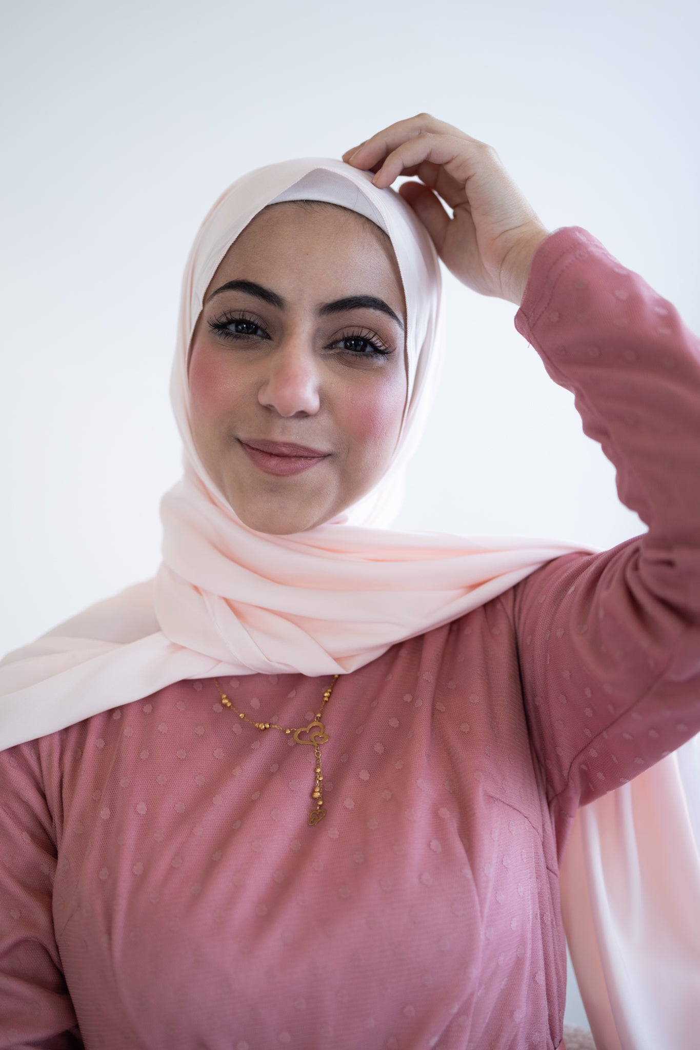 Satin Hijab - Millennial Pink – Bella Hijabs