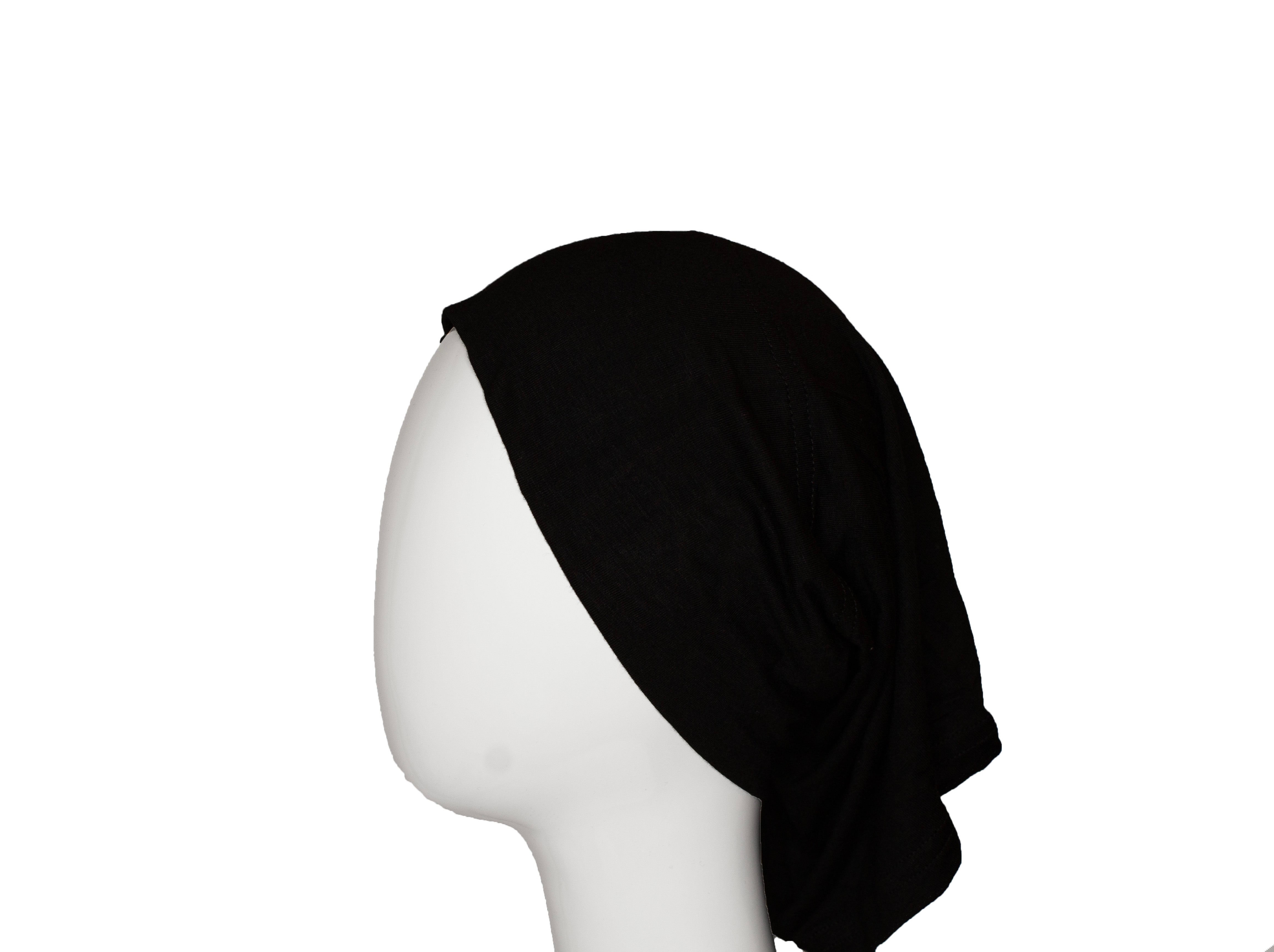 Jersey Under Scarf Tube Cap - Jet Black – Bella Hijabs
